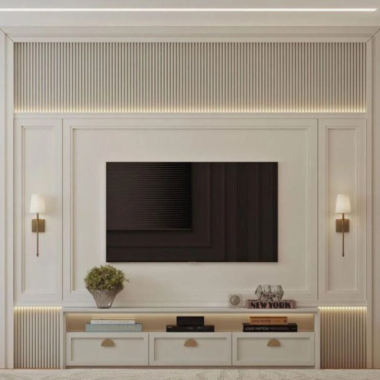 Decorative Gypsum TV Frame - Al Afdal Works